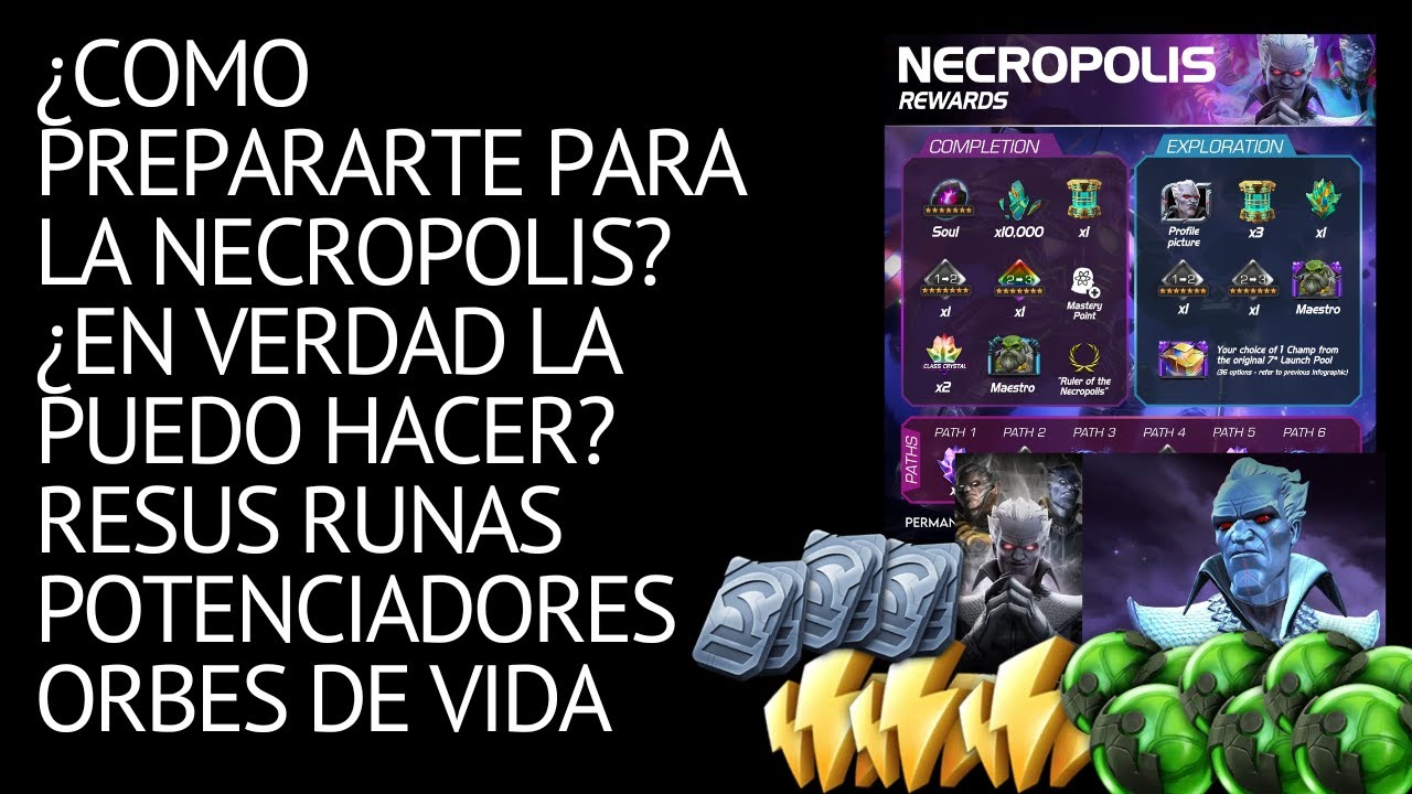 ¿COMO PREPARARTE PARA LA NECROPOLIS? | RUNAS ORBES DE VIDA ...