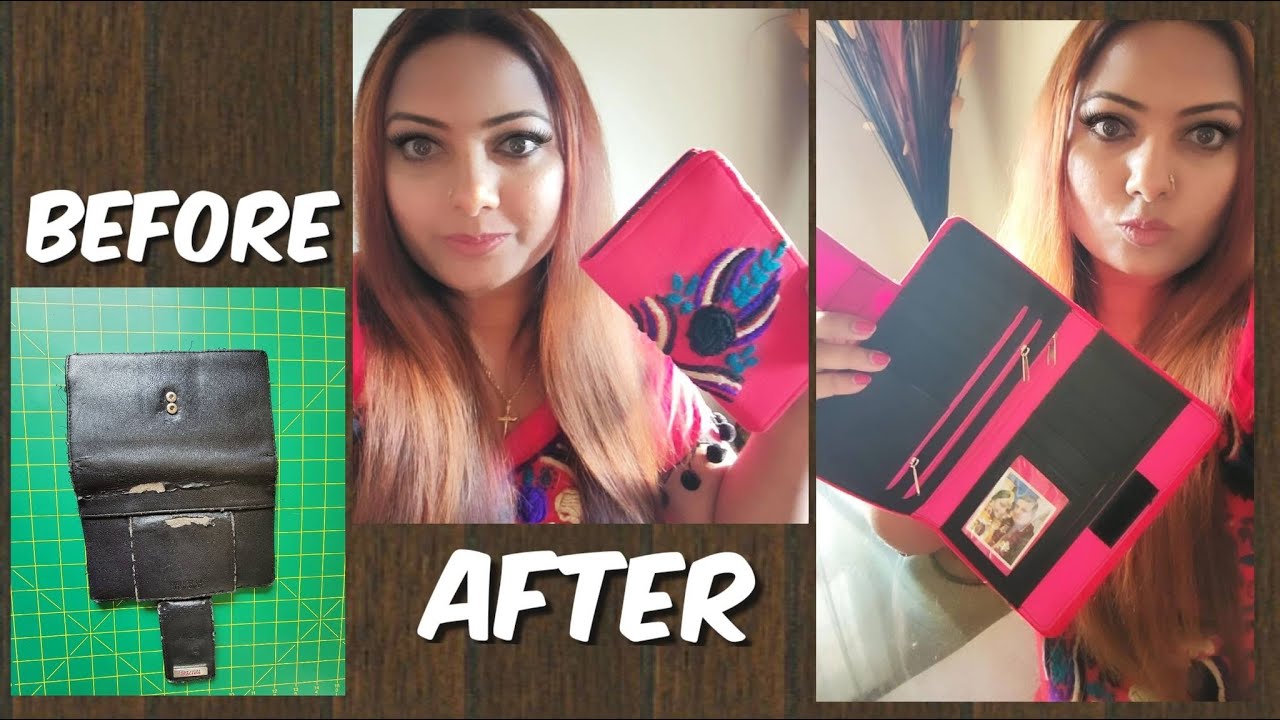 How to Reuse Old Handbag / Purse / Wallets / Old Clutch Repurpose Idea ...
