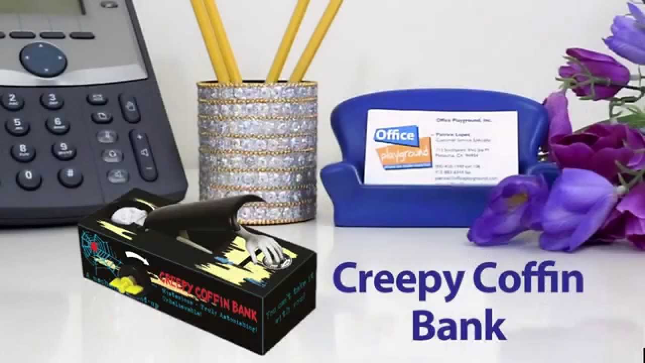 Creepy Coffin Bank - YouTube