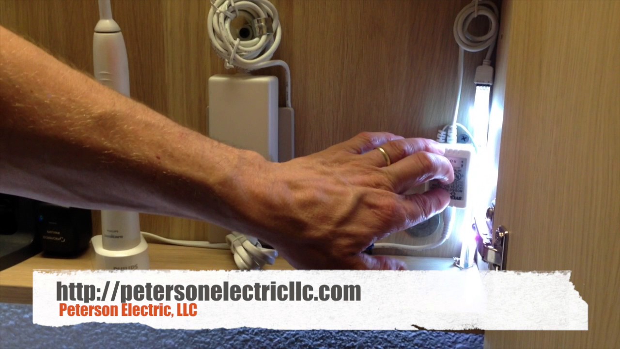 Installing LED Cabinet Strip Lighting In Our Bathroom - YouTube