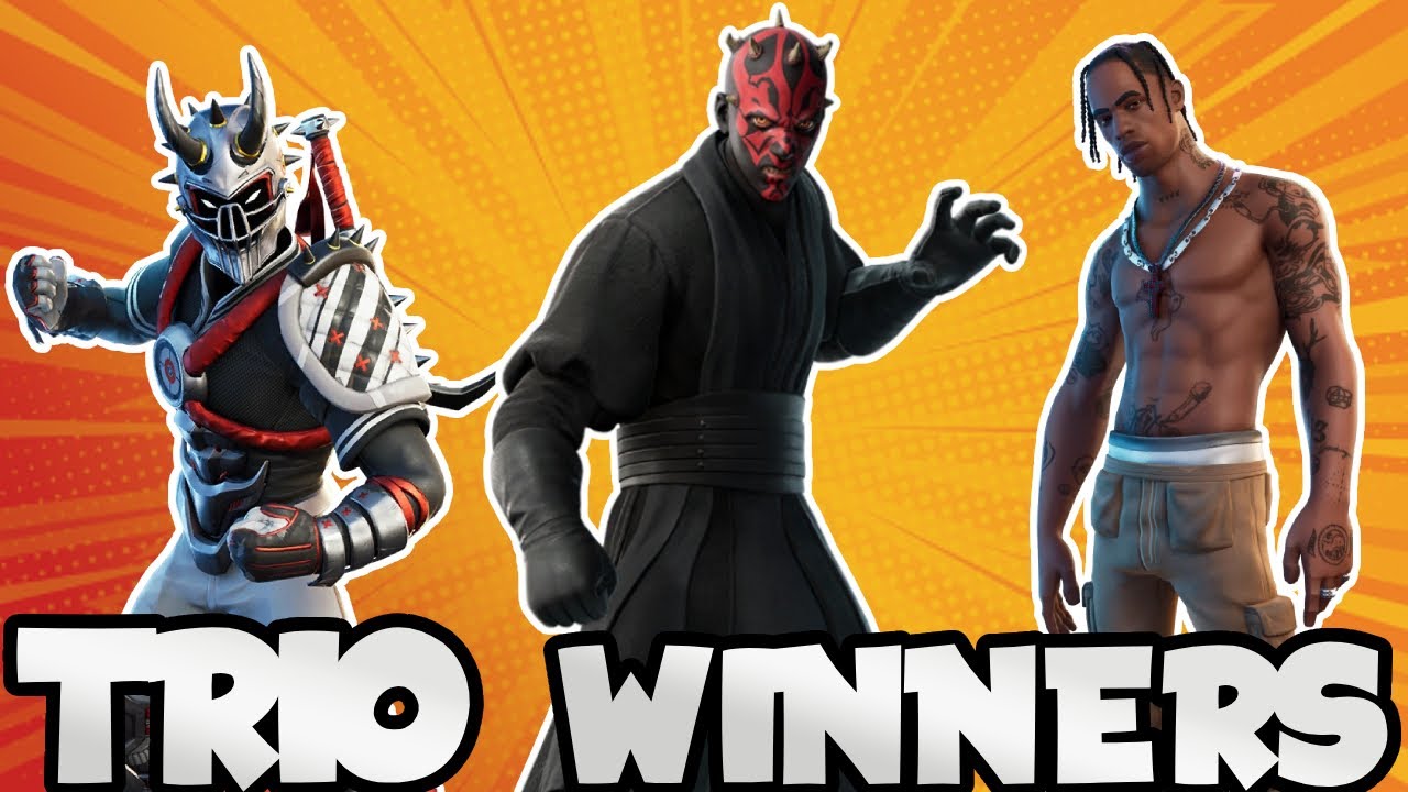 FORTNITE GAMEPLAY DARTH MAUL WINNING TRIOS MATCH - YouTube