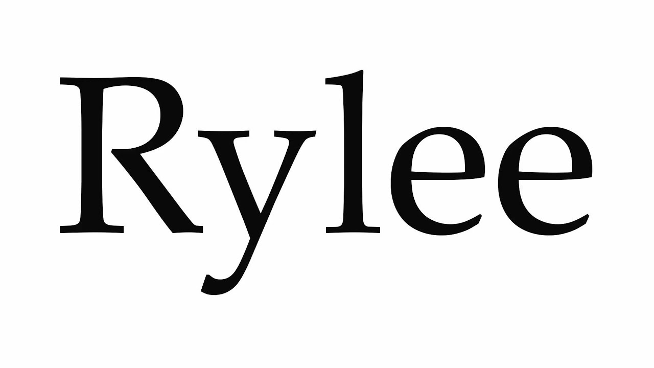 How to Pronounce Rylee - YouTube