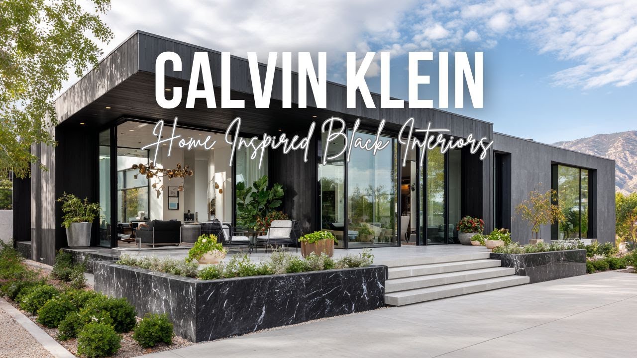 Calvin Klein Home Inspired Black Interiors with Minimal Form and ...