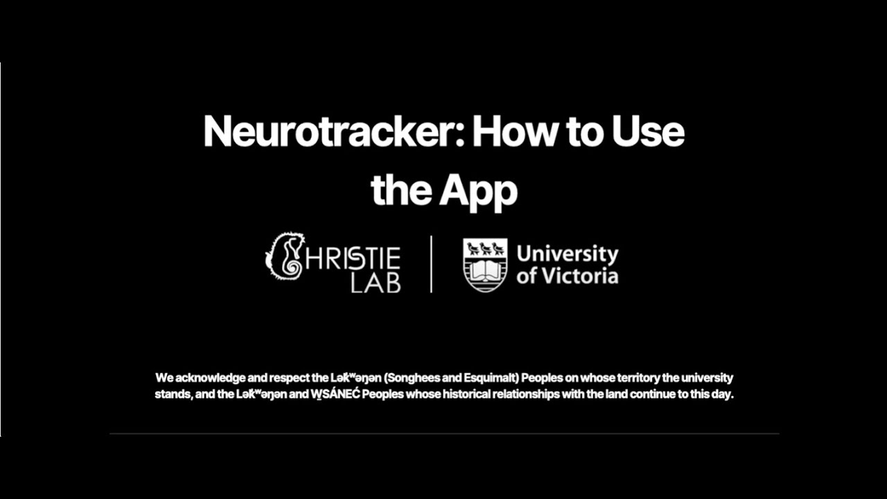 Neurotracker: How to Use the App - YouTube
