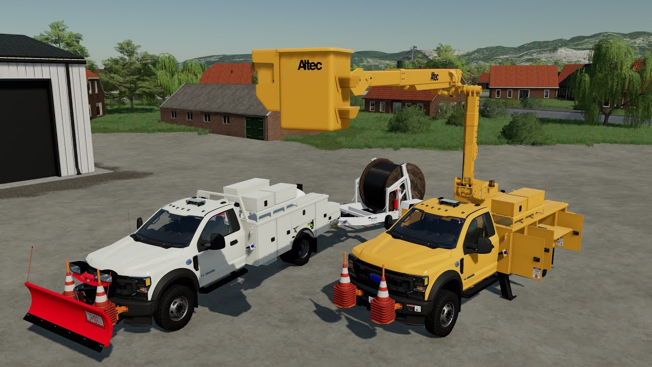 FS22 Ford F600 Service/Bucket Truck Farming Simulator 22 Mods - YouTube