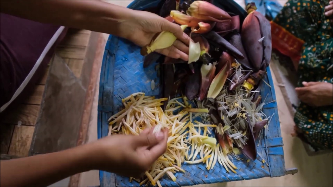 banana flower recipe, kelful bhaji..केळफुलाची भाजी.. - YouTube