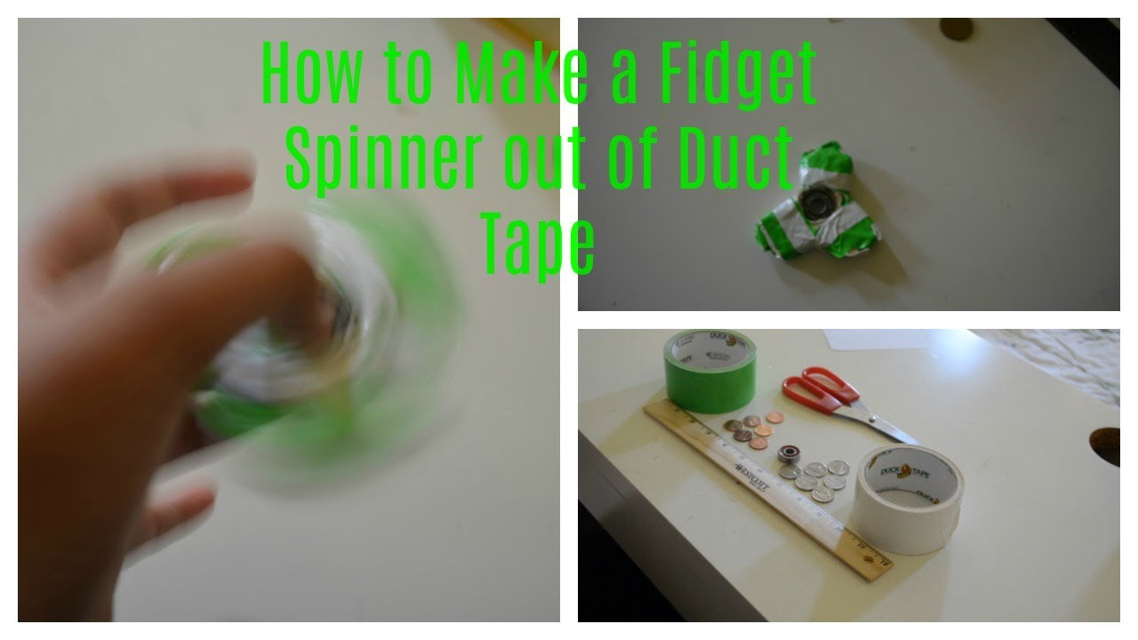 How to make a Duct Tape Fidget Spinner?? - YouTube