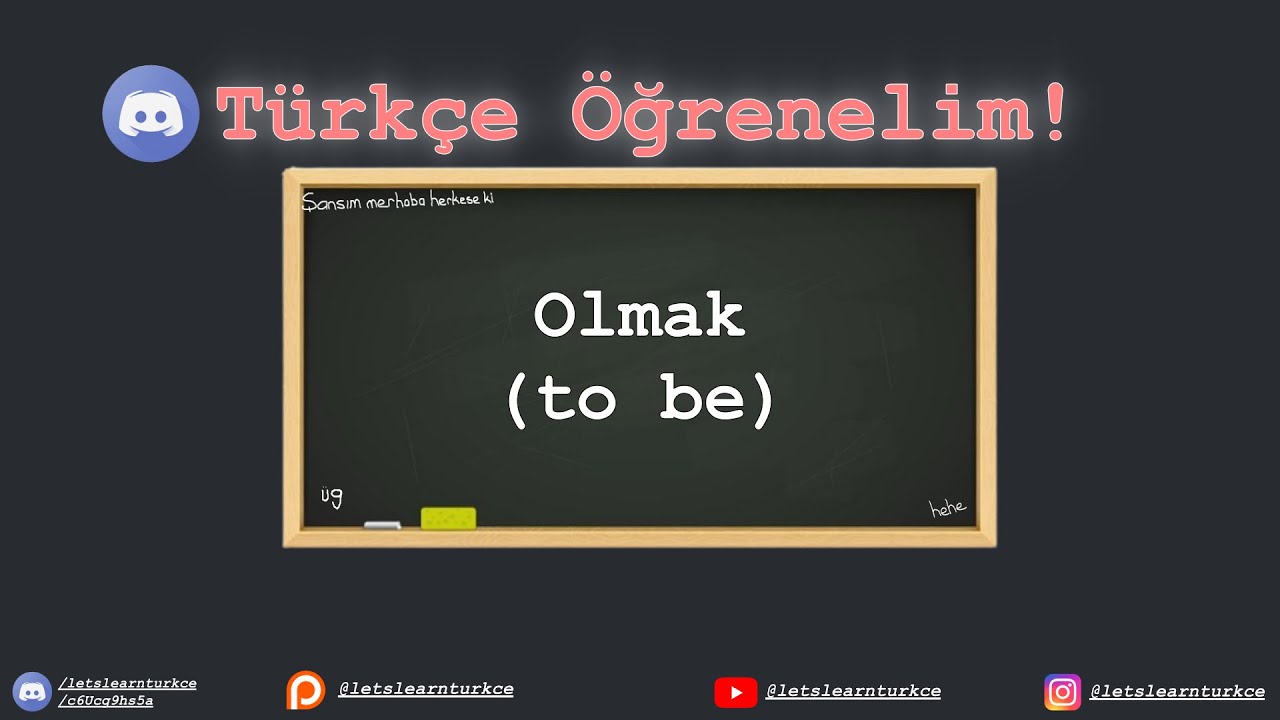 [Turkish Language Lesson] "to be" verb in Turkish Explained (Part 1 ...