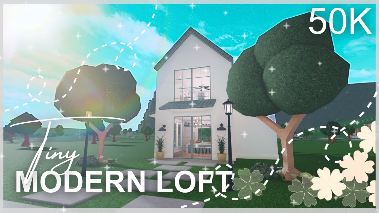 Roblox | Bloxburg: Tiny Modern Loft 50K | (House build) - YouTube