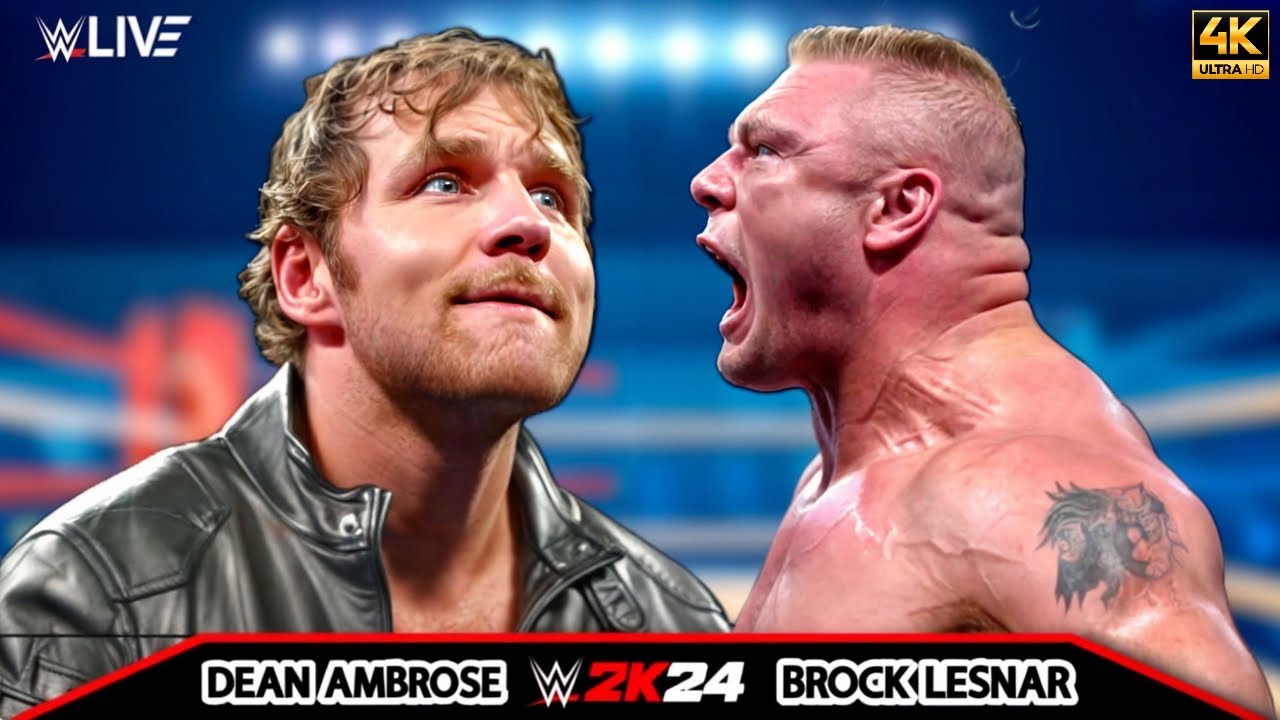 Dean Ambrose vs Brock Lesnar | No Hold Barred Match | CLASH OF THE ...