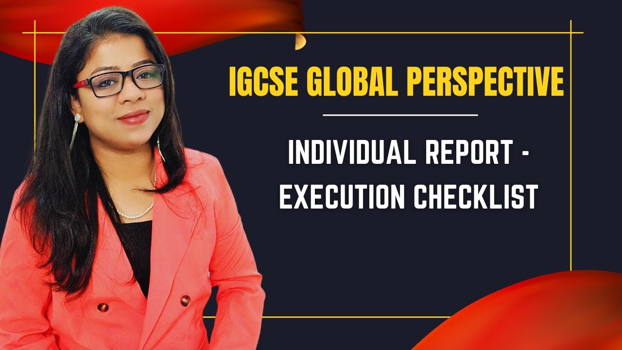 Global Perspective - Individual Report - Execution Checklist - Part 2 ...