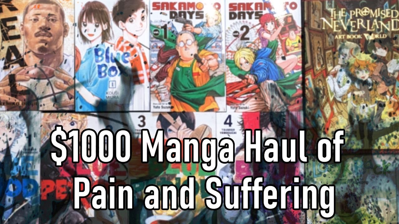 $1000 Manga Haul of Pain and Suffering - YouTube