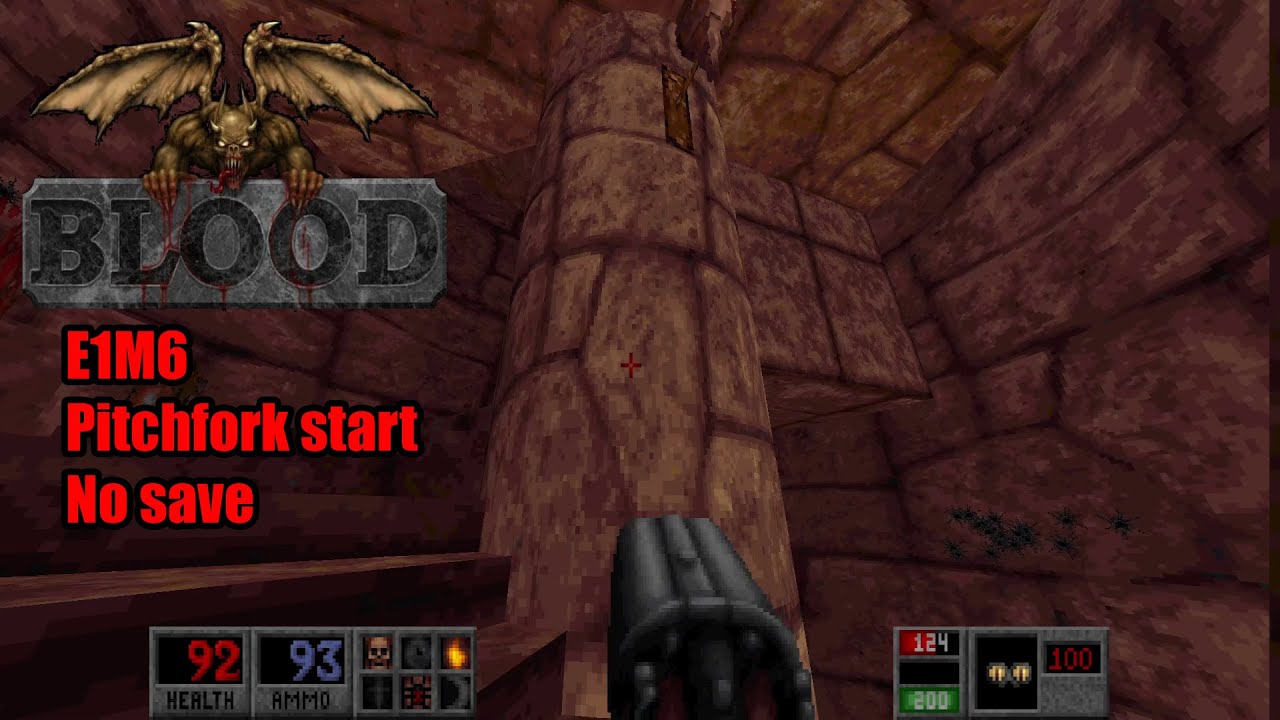 Blood: Fresh Supply - E1M6, Well Done, Pitchfork start, no save - YouTube