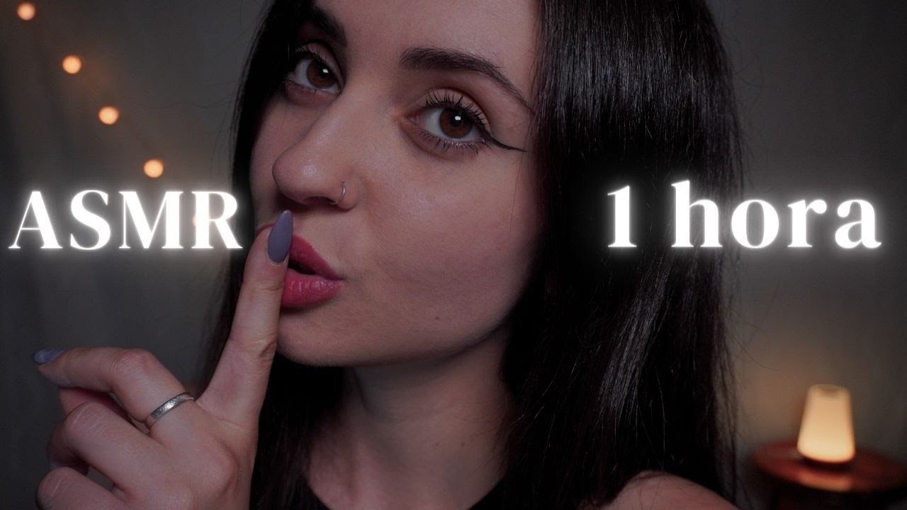 1 hora y media de ASMR relajante 🤍 Mouth Sounds, Brushing, Whispers ...