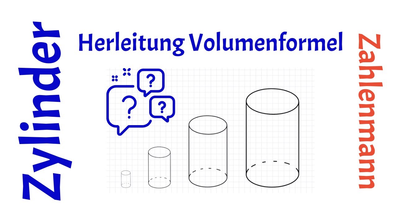 (3) Herleitung der Volumenformel | Zylinder - YouTube