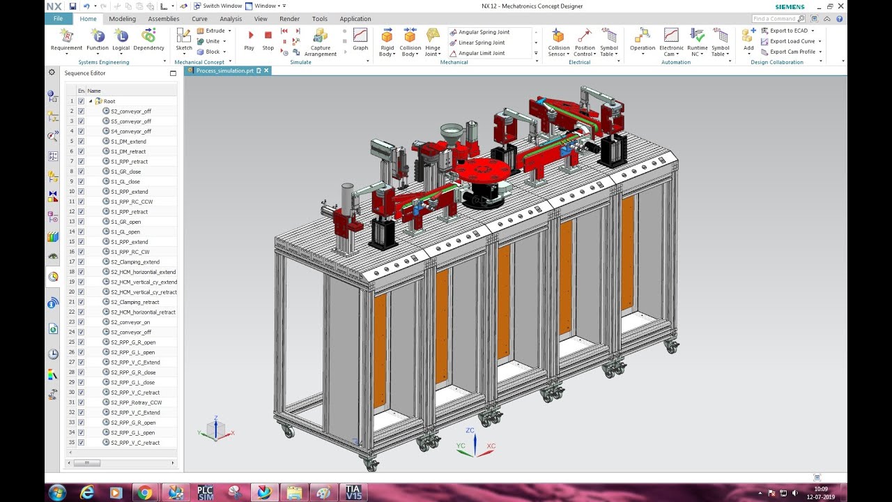 Digital Twin of MTAB MAPS6S Multi-station Mechatronics Trainer - YouTube