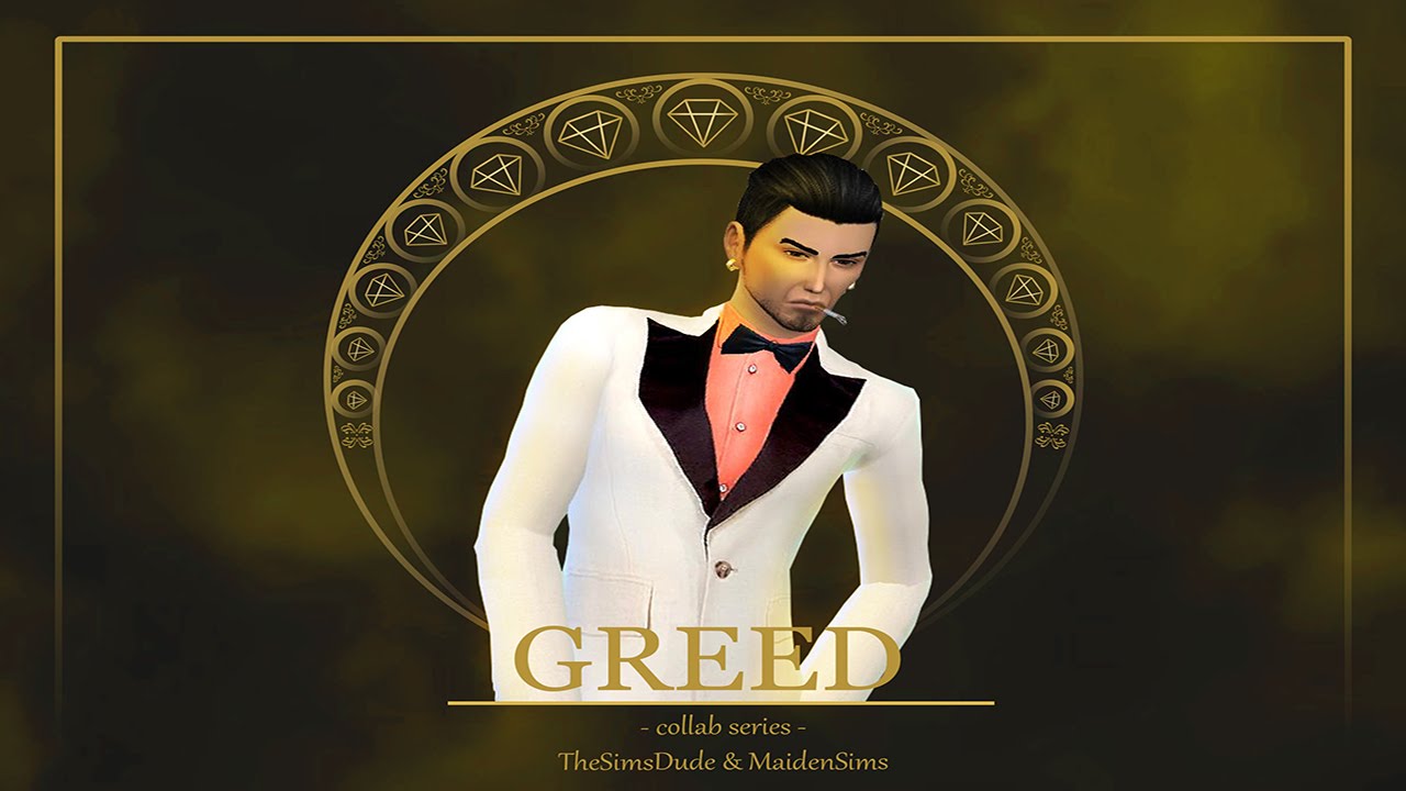 ☨The Sims 4 CAS: 7 Deadly Sins | GREED w/MaidenSims☨ - YouTube