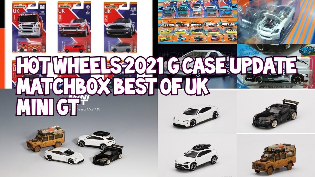 Hot Wheels G Case 2021 Toyota AE86 Trueno, Matchbox 2021 Best of UK Set ...