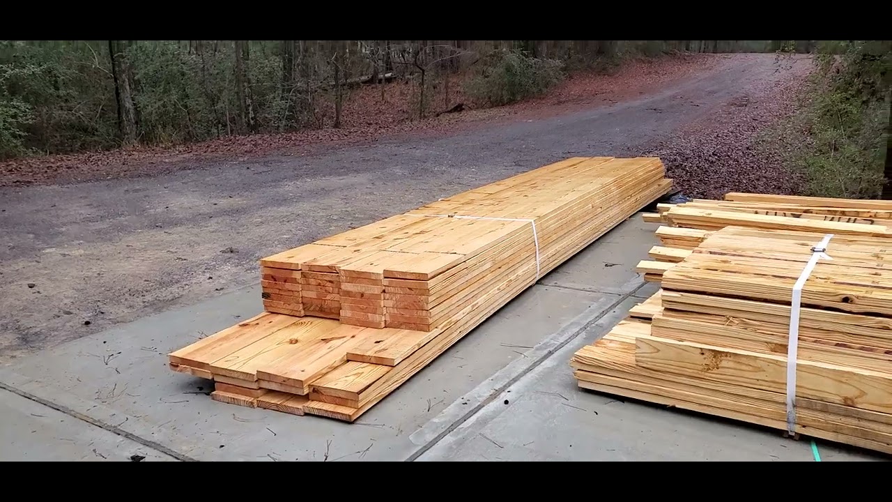 How To Build A House - Handling A Lumber Delivery Pt. 2 - YouTube