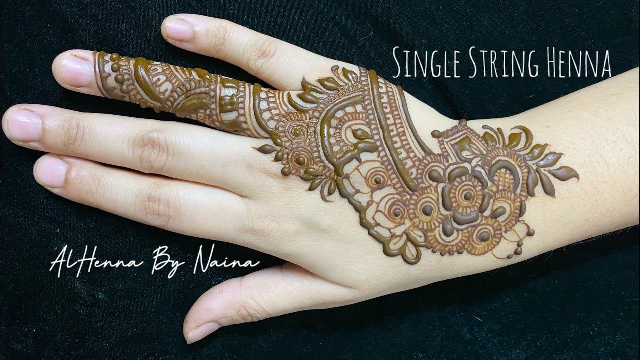Single String Design For Eid 🌙 !! Easy Tutorial - YouTube