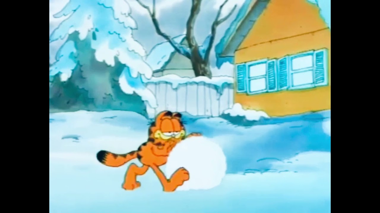 Garfield Quickie: Snow Odie Man with Laugh Track - YouTube