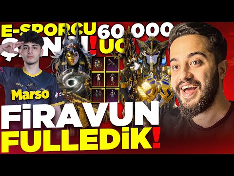 MARSO'NUN HESABA TÜM FİRAVUN SANDIĞINI ALIP YÜKSELTTİK! E-SPORCU ŞANSI! PUBG Mobile