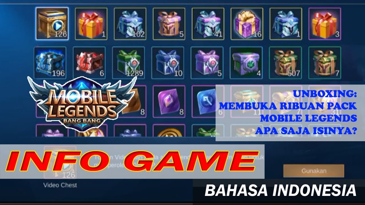 Ribuan pack dibuka, Membuka berbagai jenis pack box di Mobile Legends ...