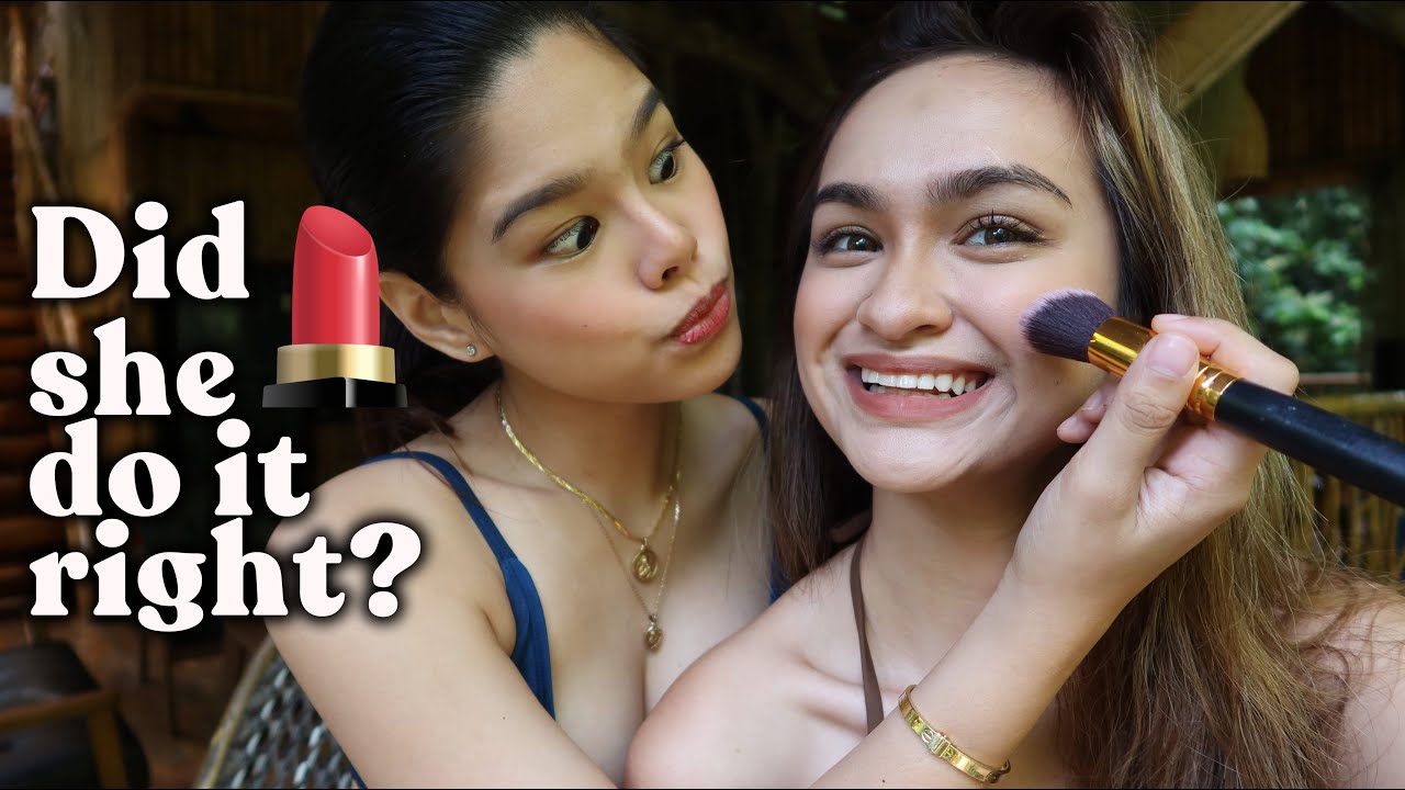 Partner does my makeup! Clare Inso & Pilot Chezka Carandang - YouTube