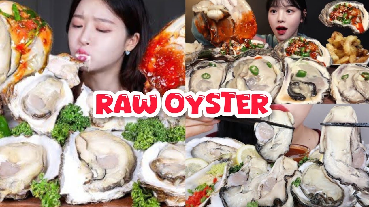 Fresh Raw Oyster Mukbang | Satisfying Slurps & Crunch - YouTube