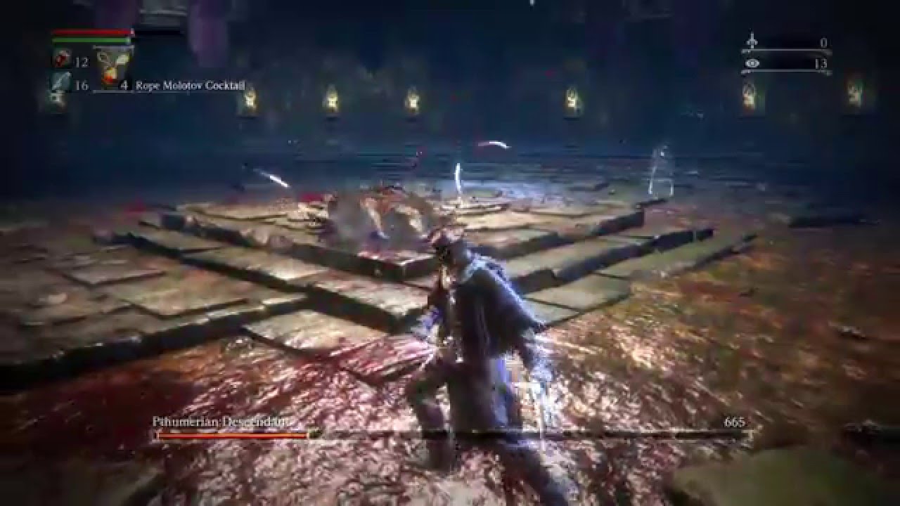 Bloodborne how to defeat Pthumerian Descendant Boss - YouTube