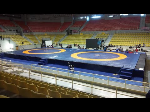 Wrestling Competition at Sta. Rosa Sport Complex - YouTube