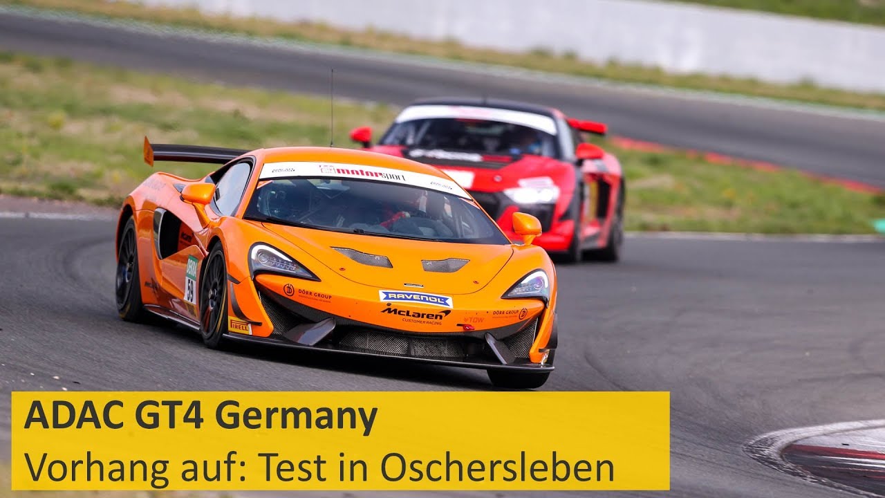 Das ist die ADAC GT4 Germany 2019: Test in Oschersleben - YouTube