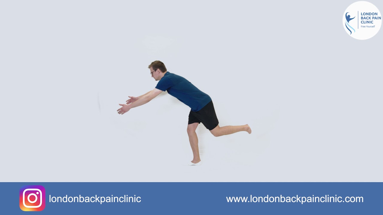 How to perform a single leg hip hinge exercise for lower back pain ...