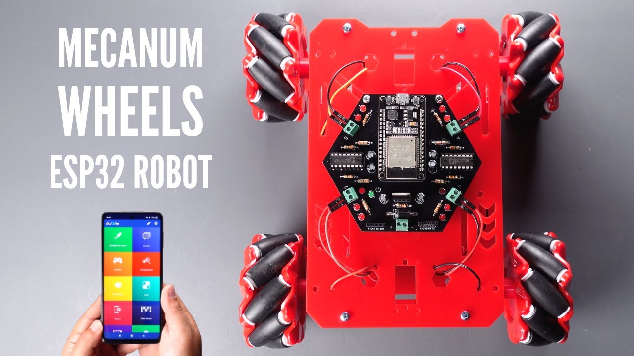 ESP32 Mecanum Wheels Robot and Bluetooth Gamepad Controller - YouTube