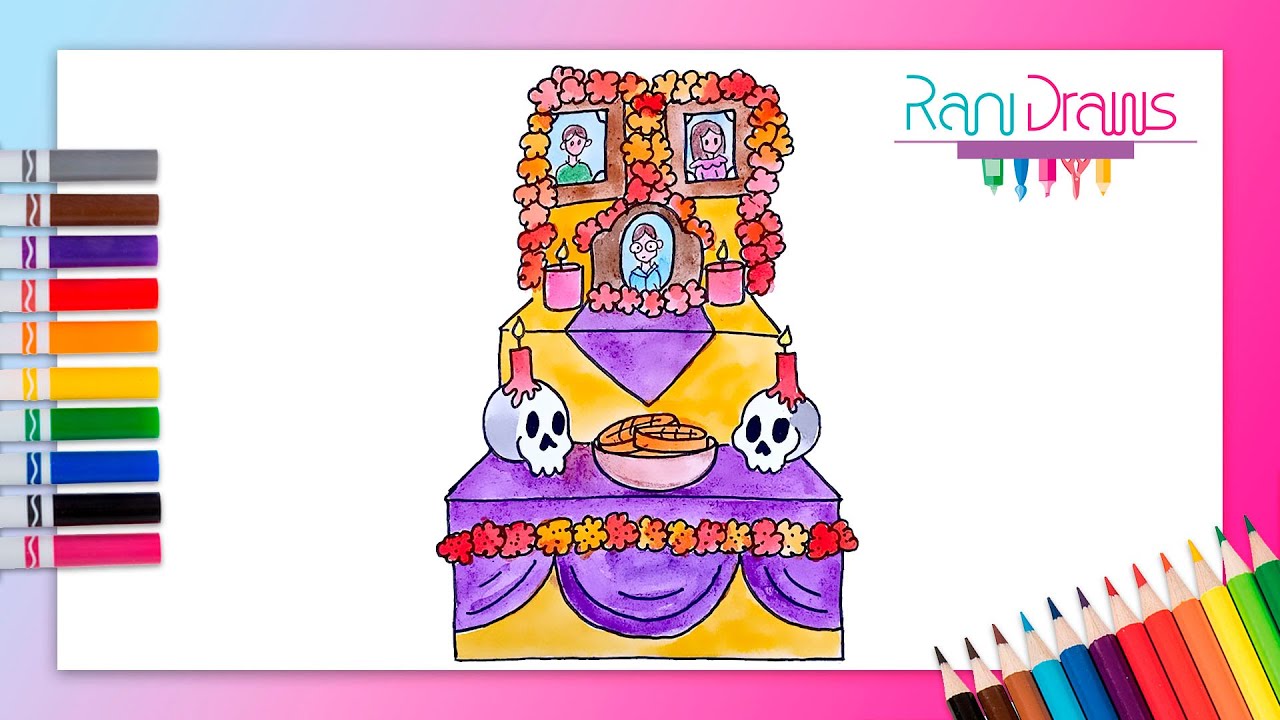 Dibujos Del Día De Los Muertos Paso A Paso