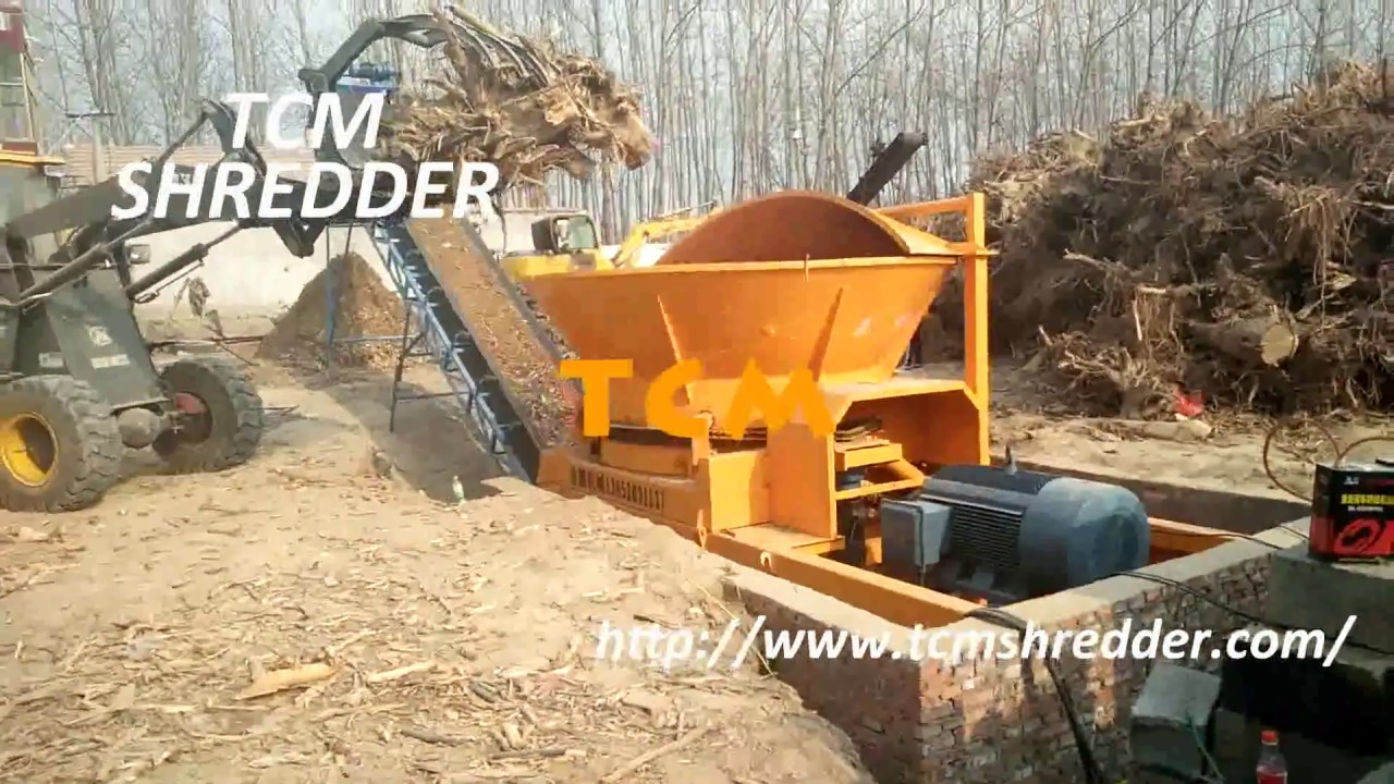 Tree Stump Chipper - YouTube