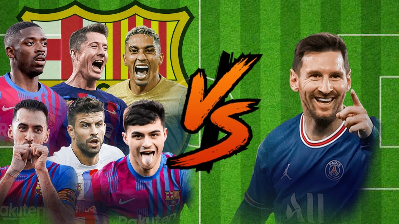 prime messi VS 2023 Barcelona (Lewandowski, Dembélé, Gavi) - YouTube