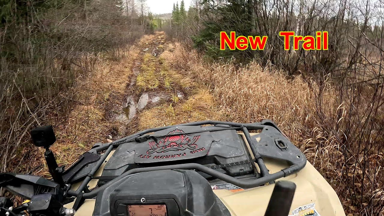 ATV Explore New Area Solo Trail Ride Northwestern Ontario Can Am ...