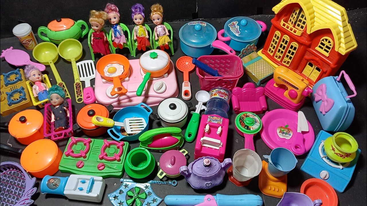 4 minutes satisfying with unboxing cute mini kitchen playsets | Asmr ...