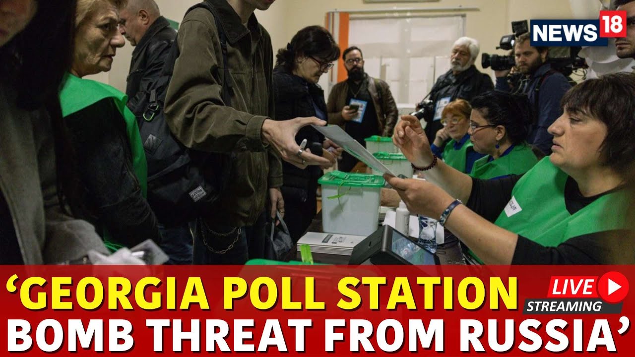 Georgia Polling Station Live | Russia Bomb Threats To US Polling ...