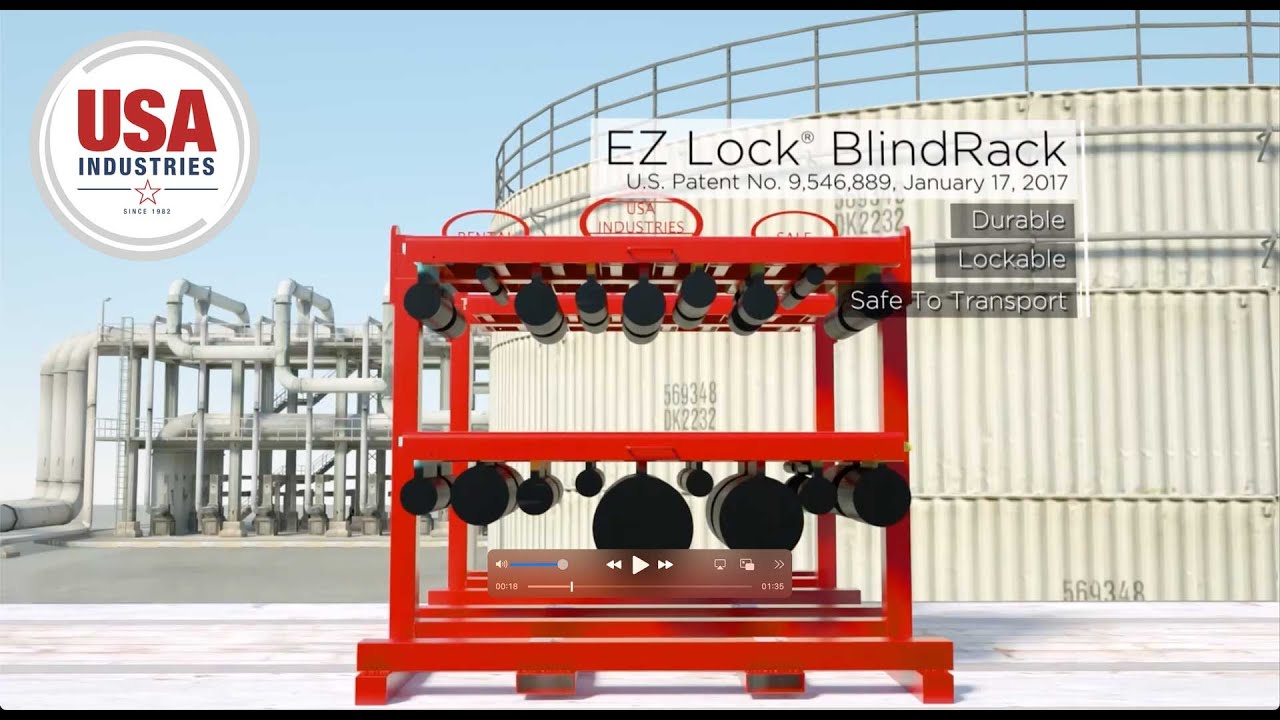 USA Industries EZ Lock Blind Rack® Explainer Video - YouTube