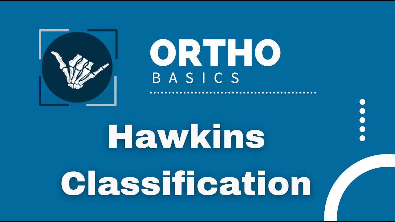 Ortho Basics: Hawkins Classification for Talar Neck Fractures - YouTube