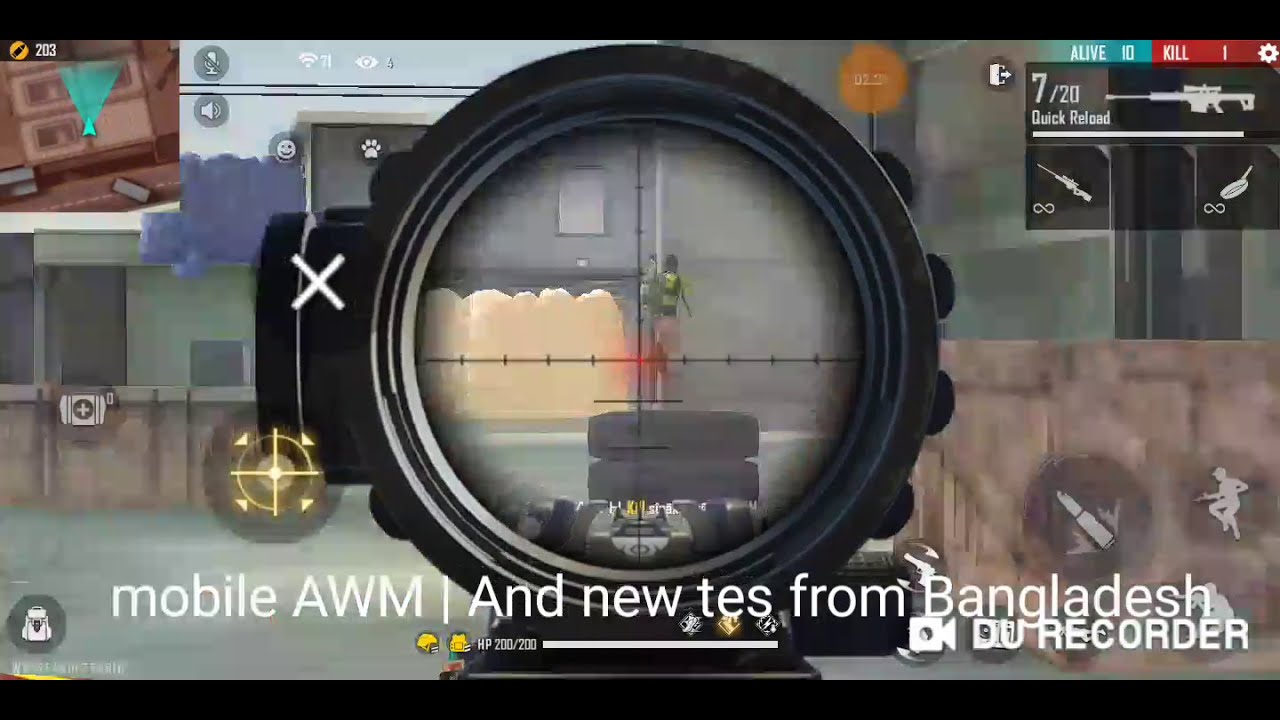 free fire first mobile awm player • Pc Awm vs mobile AWM | B2k awm ...