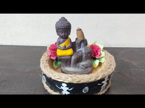 Simple White Cement Craft // Idol Decor craft @LakshmaNandini - YouTube