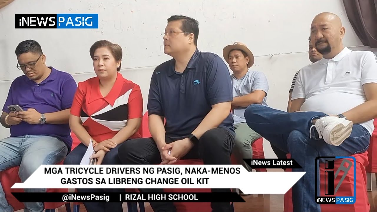 Mga Tricycle drivers ng Pasig, naka-menos gastos sa libreng change oil ...