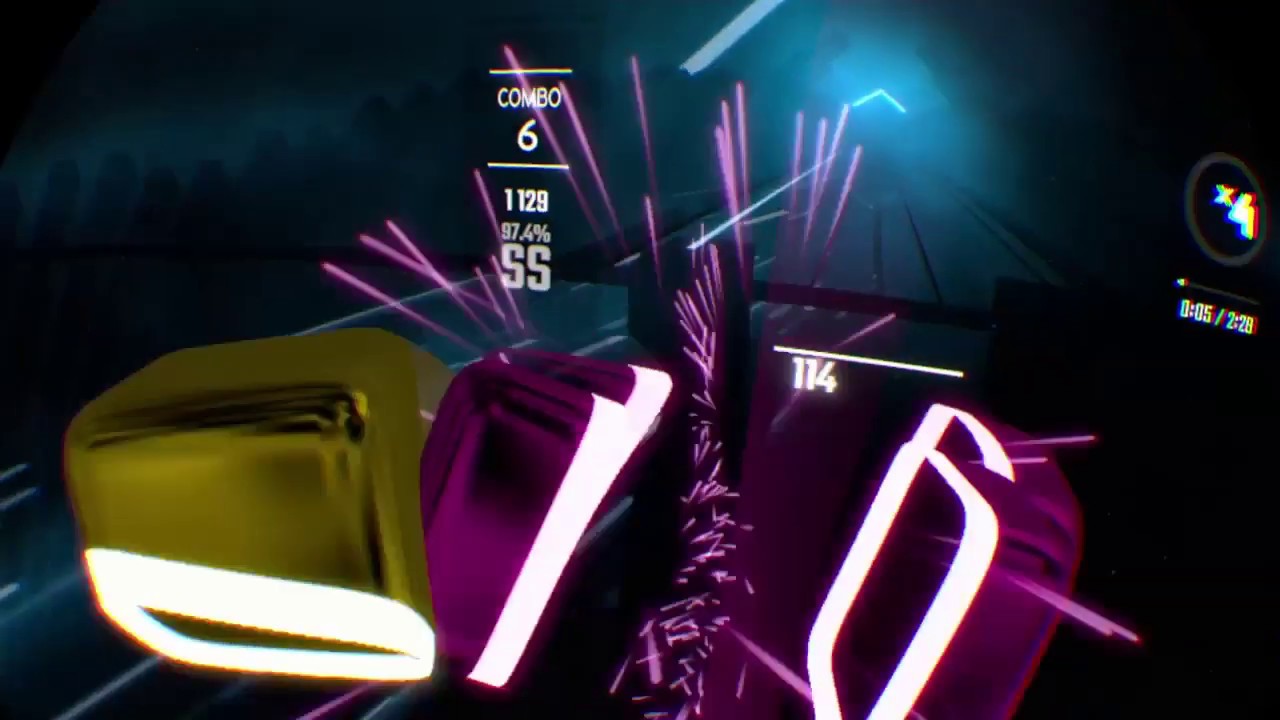 Beat Saber PSVR - Origins (ft. Mutrix) Hard - YouTube