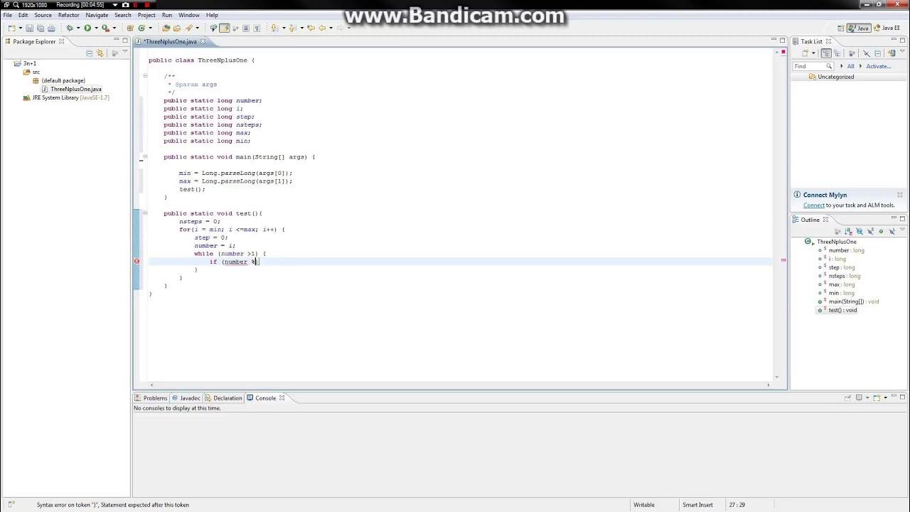 3n+1 Java - YouTube