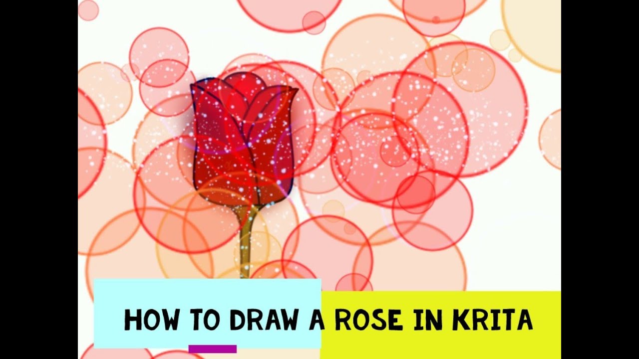 How to draw a Rose in Krita 🌹 - YouTube