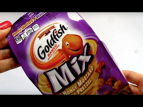 Goldfish Honey Mustard and Pretzel Specialty Mix Unwrapping - YouTube