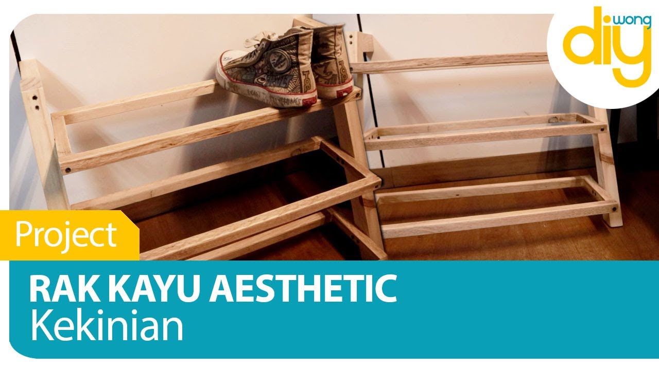 MEMBUAT RAK SEPATU KAYU MODERN DAN AESTHETIC - YouTube